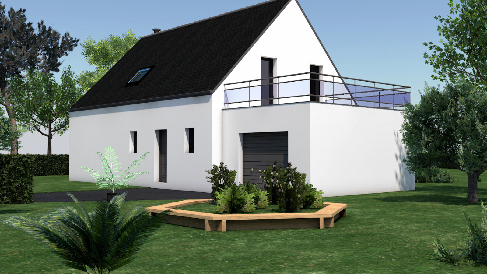 Modèle NAZAIRIENNE : Maison à étage 4 chambres avec un garage - Tanaïs ...