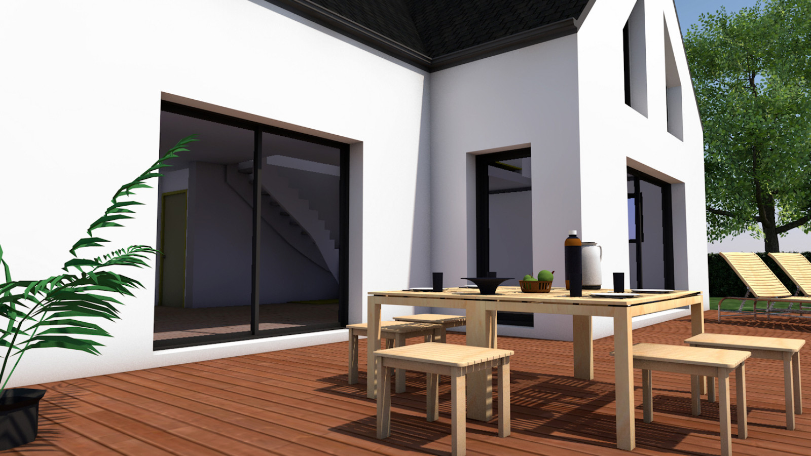 Modèle NAZAIRIENNE : Maison à étage 4 chambres avec un garage - Tanaïs ...